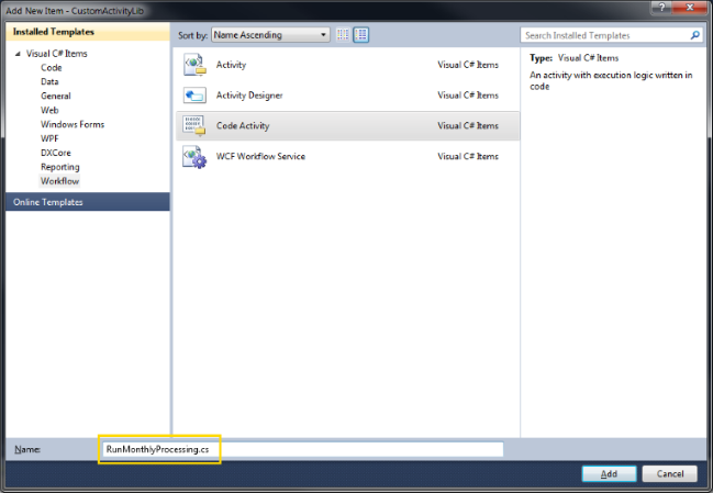Creating Custom Workflow Activities